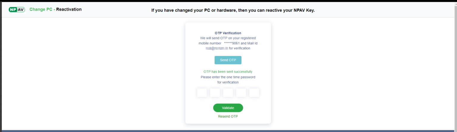 How to Reactivate NPAV key Using OTP Reactivation Feature"? - Product ...