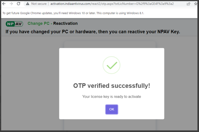 How to Reactivate NPAV key Using OTP Reactivation Feature"? - Product ...