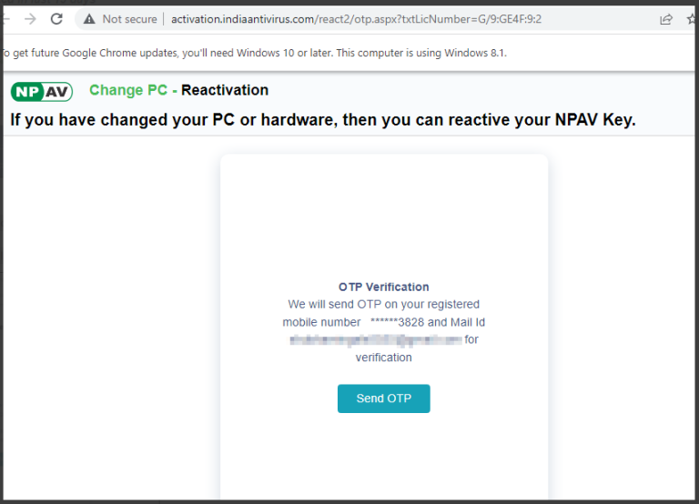 How to Reactivate NPAV key Using OTP Reactivation Feature"? - Product ...